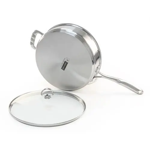 CHANTAL Induction 21 Saute Pan W/ Ceramic Coating & Glass Lid