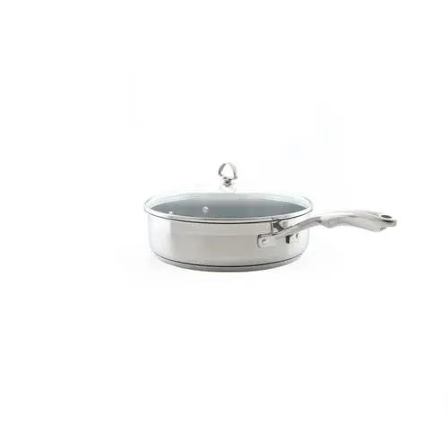 CHANTAL Induction 21 Saute Pan W/ Ceramic Coating & Glass Lid