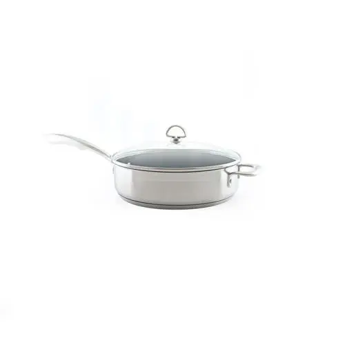 CHANTAL Induction 21 Saute Pan W/ Ceramic Coating & Glass Lid