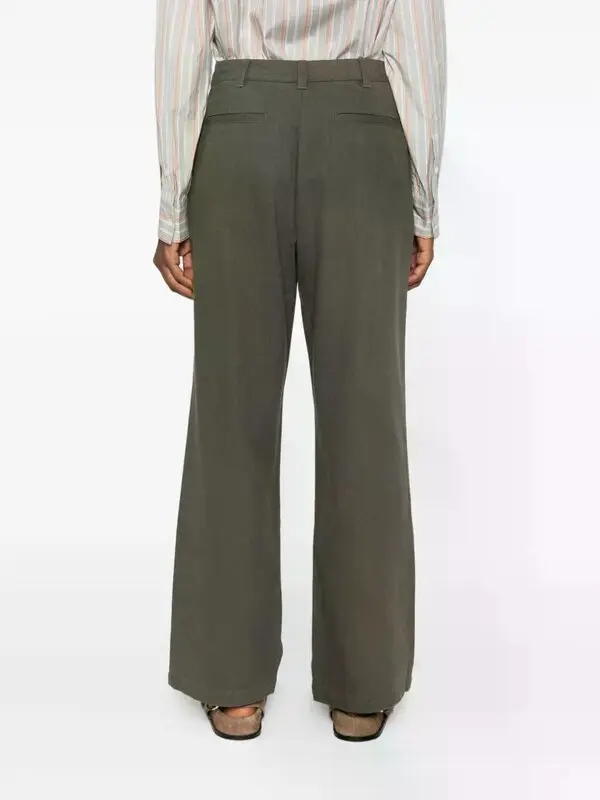 6397 Cotton Wide-leg Trousers - Grey