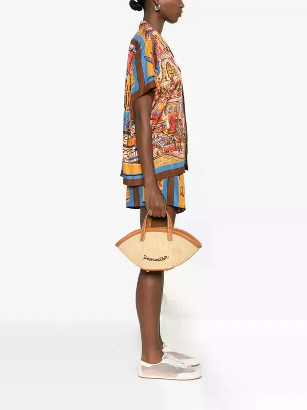 SIMONMILLER Raffia Tote Bag