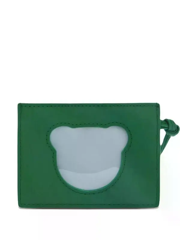 Furla Bear-cutout Card Holder - Green