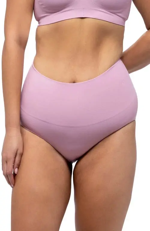 UNDEROUTFIT Smoothing At Waist Brief - Powder Rose