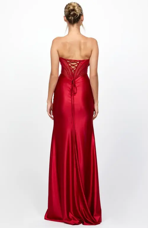 BARIANO Aurdrey Strapless Corset Gown