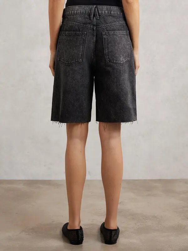 Good American Denim Bermuda Shorts - Black