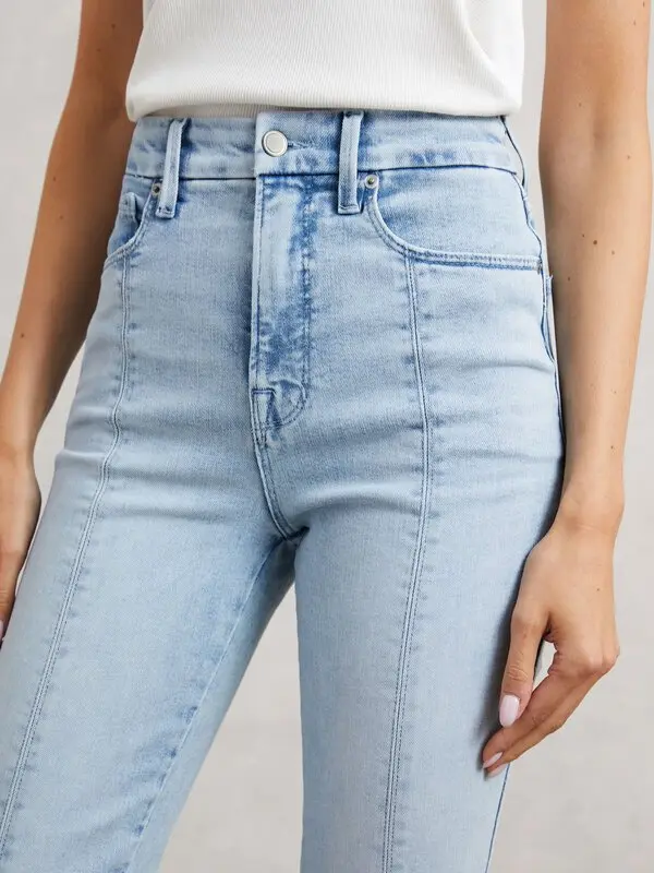 Good American Straight-leg Seam Jeans