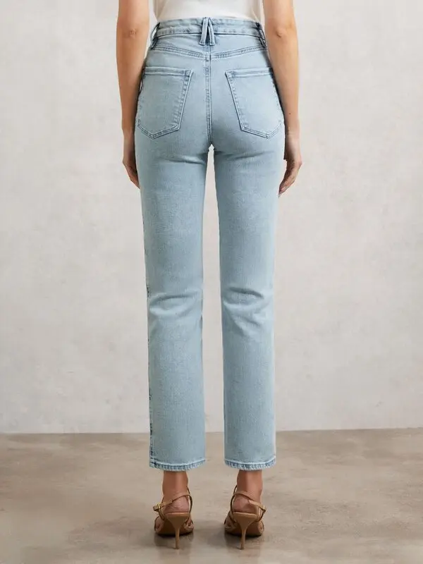 Good American Straight-leg Seam Jeans