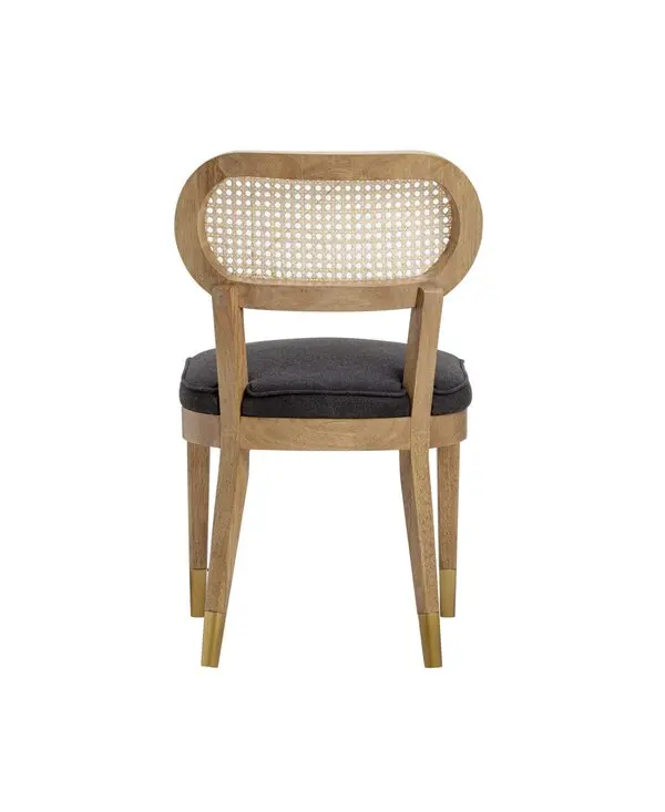 TOV FURNITURE Cosette Performance Linen Dining Chair - Black