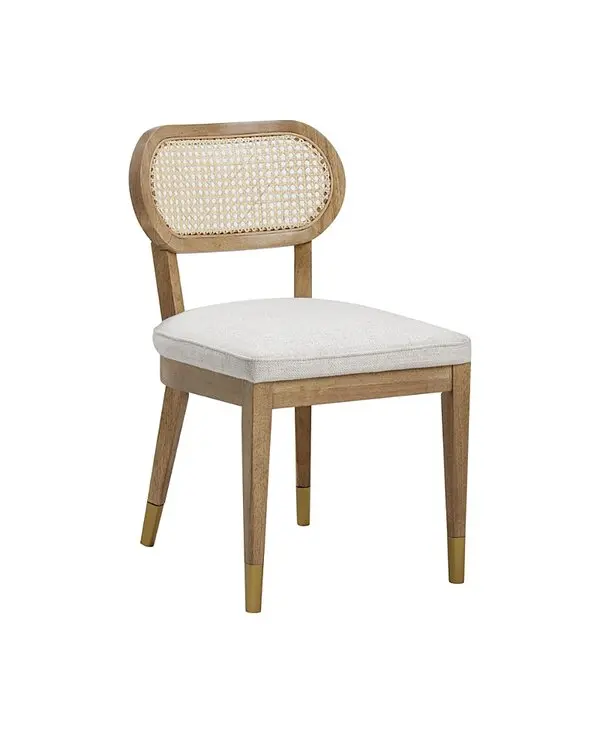 TOV FURNITURE Cosette Performance Linen Dining Chair - Cream