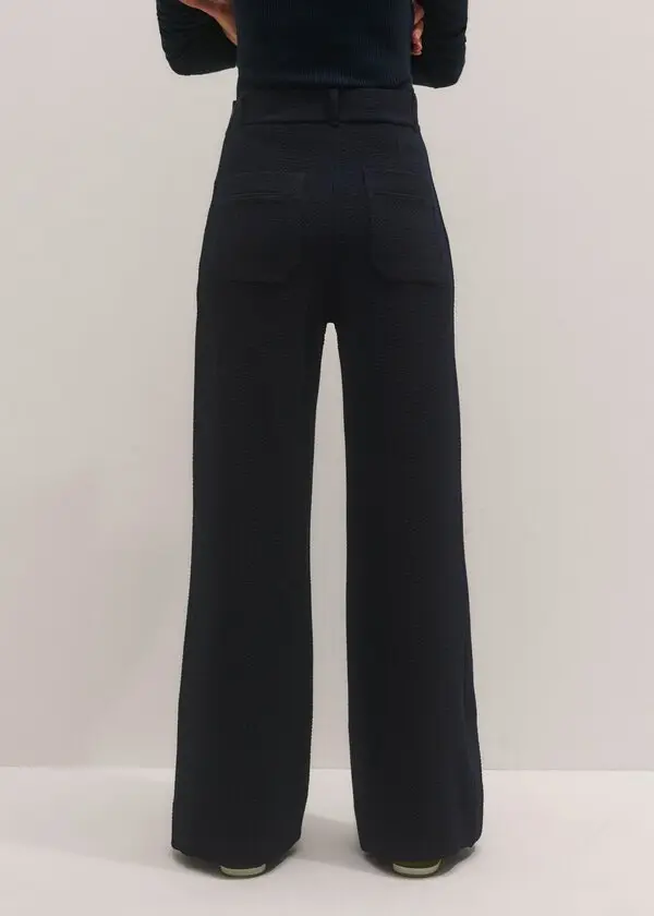 ME+EM Textured Flare Trouser