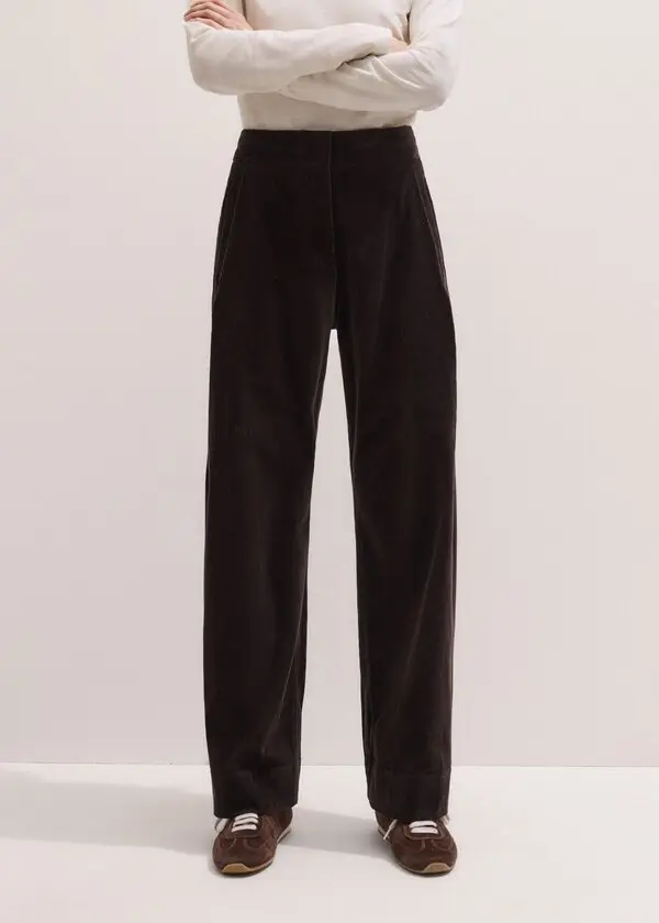 ME+EM Clever Cord Trousers - Double Espresso