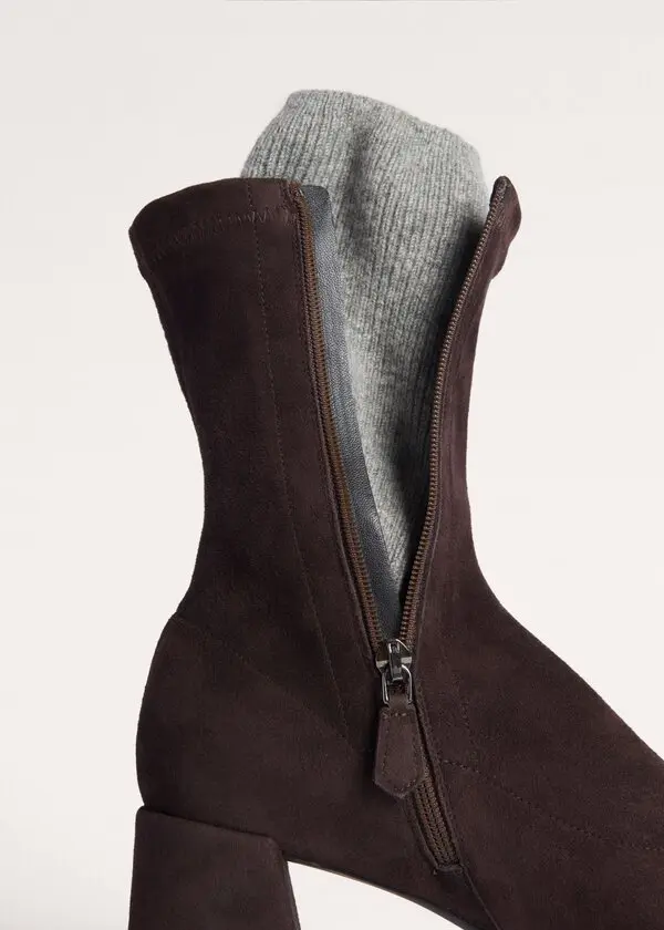 ME+EM Ankle Stretch Boots - Deep Chocolate