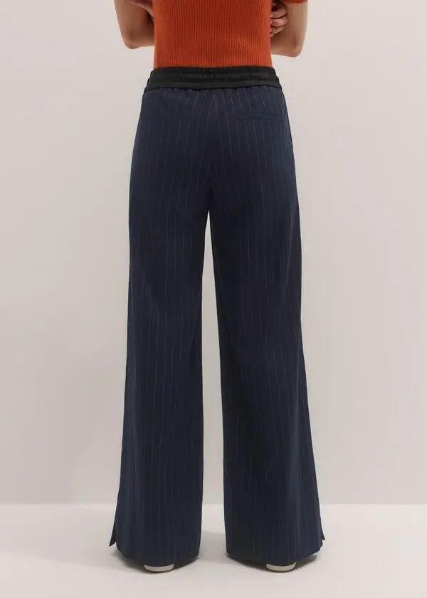 ME+EM Pinstripe Wide Leg Trousers