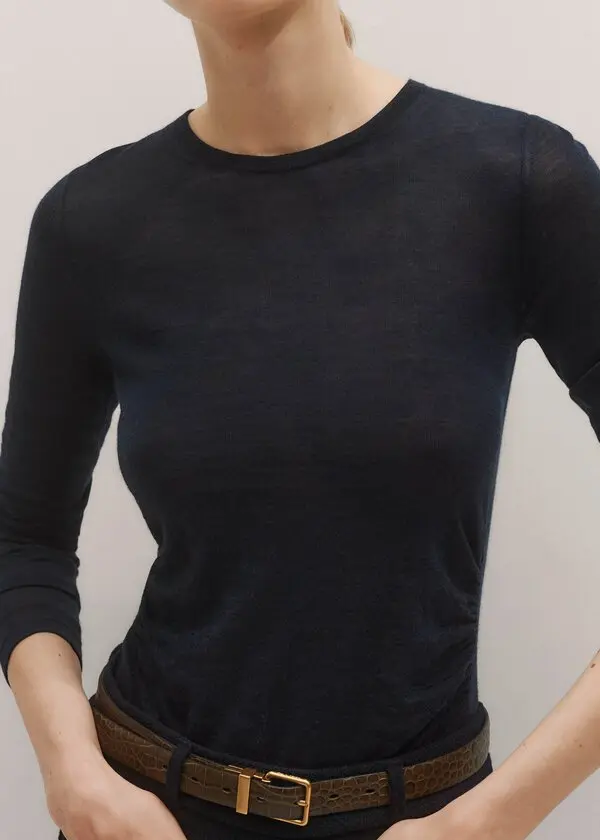 ME+EM Superfine Merino Wool Knit Top