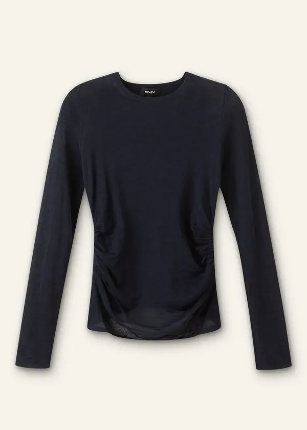 ME+EM Superfine Merino Wool Knit Top
