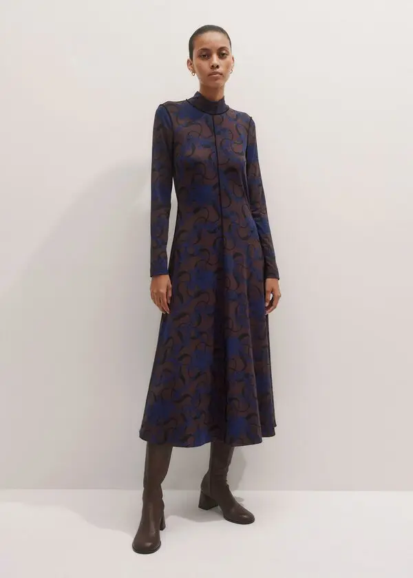 ME+EM Floral Print Maxi Dress