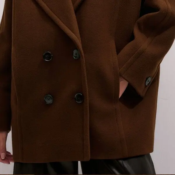 ME+EM Soft Shoulder Military Coat - Chestnut