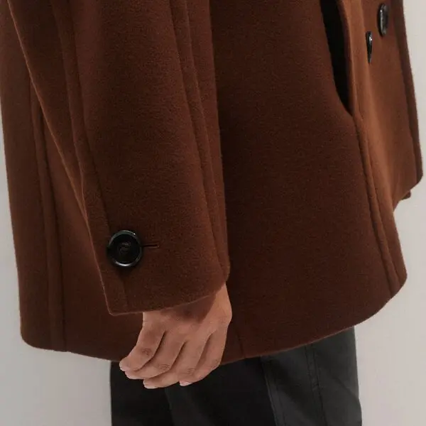 ME+EM Soft Shoulder Military Coat - Chestnut