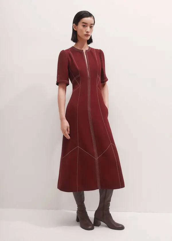 fitted lace wedding dress Amazon.com: cffvdiz Red,S, Womens Sexy Deep V Neck Western Cowgirl Dress  Casual Long Sleeve Ruffled Vintage Dress : Sports & Outdoors main image 1
