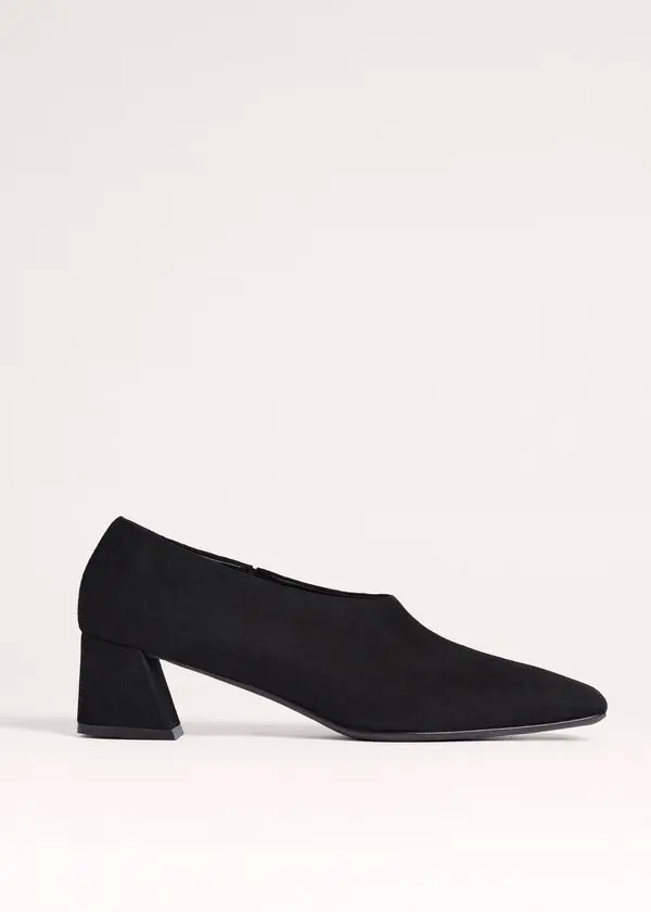 ME+EM High Front Block Heel - Black
