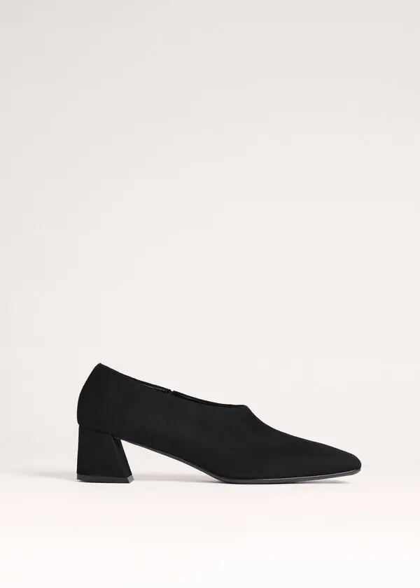 ME+EM High Front Block Heel - Black