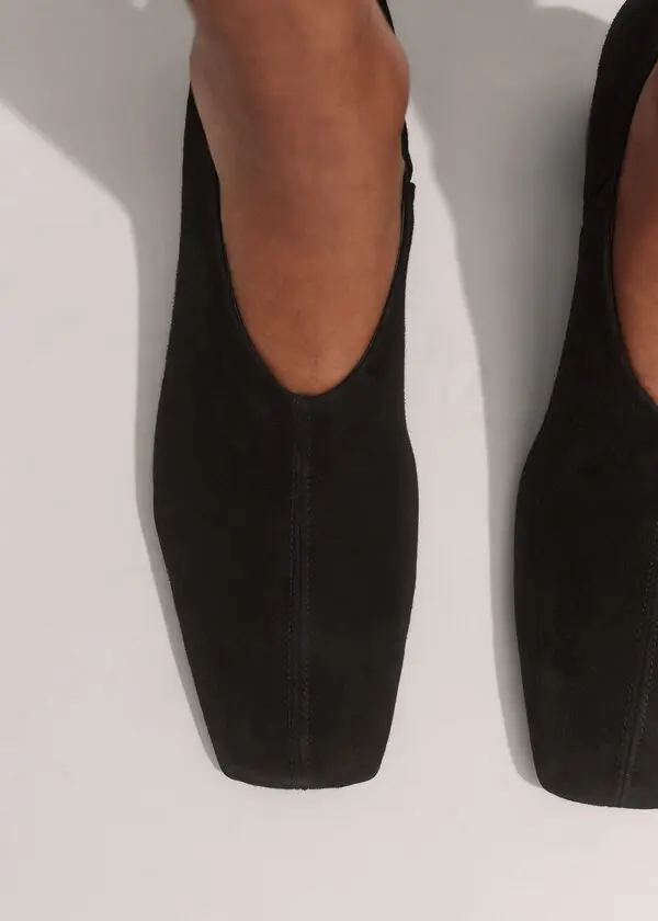 ME+EM High Front Block Heel - Black