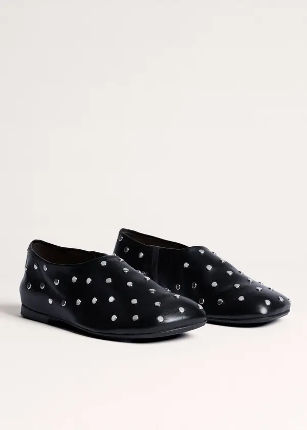 ME+EM Studded Nappa Leather Slipper