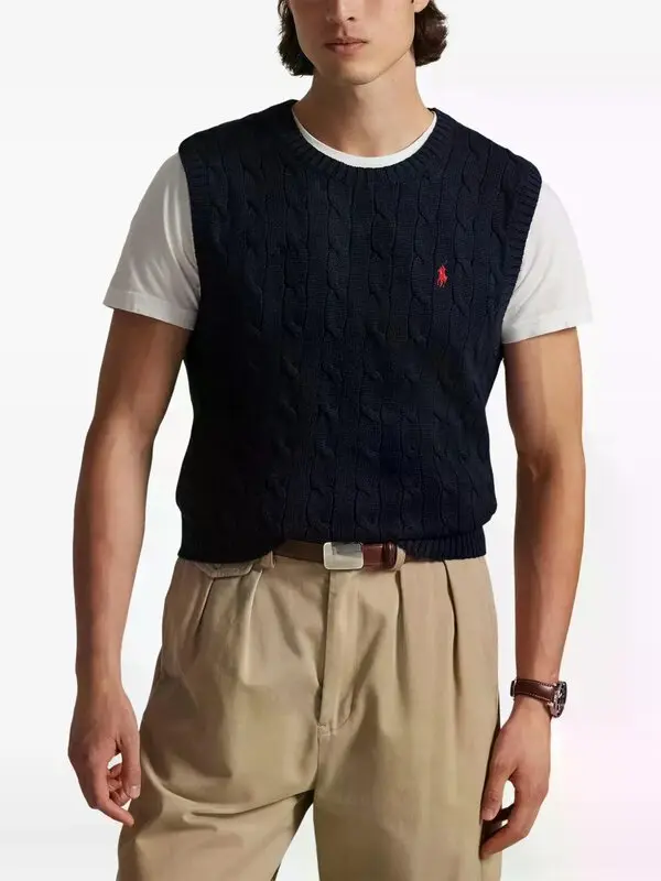 Polo Ralph Lauren Cable-knit Cotton Vest