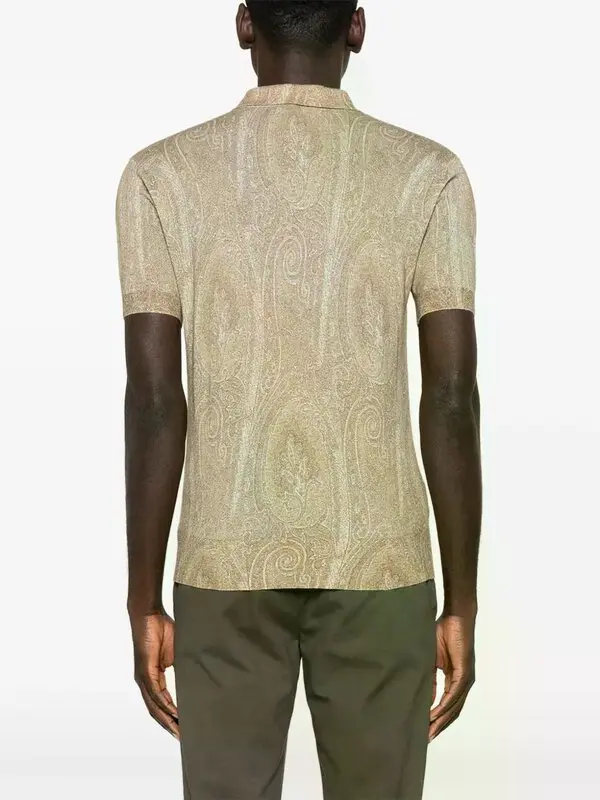 Etro Paisley-pattern Polo Shirt - Neutrals