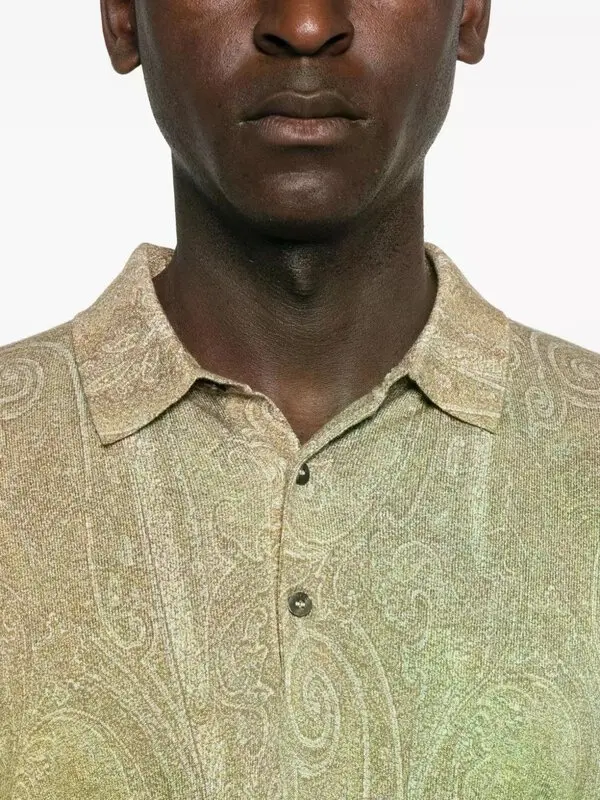 Etro Paisley-pattern Polo Shirt - Neutrals