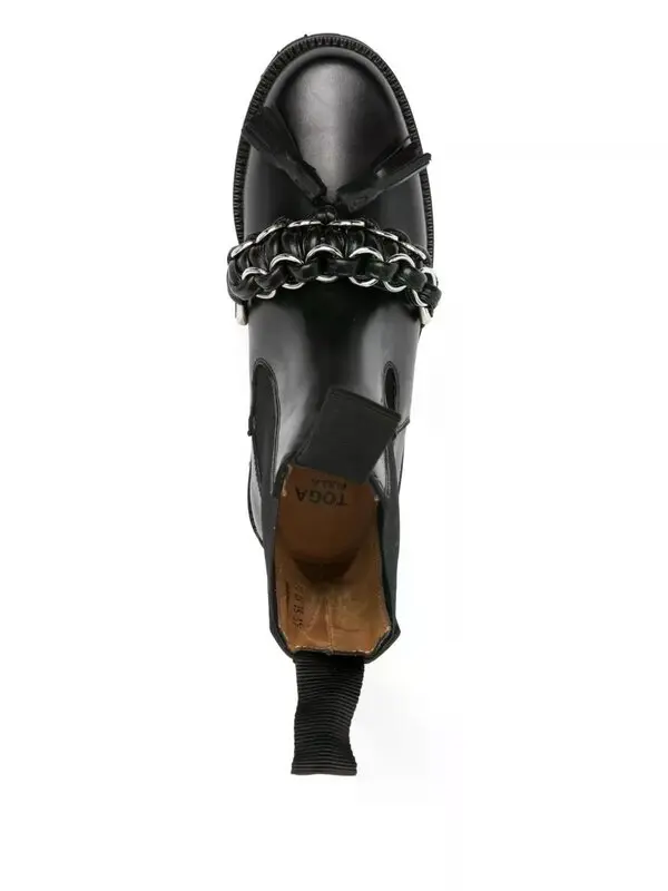 Toga Chain-tassel Chelsea Boots