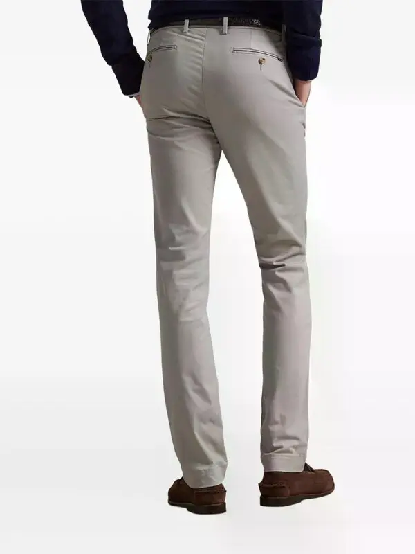 Polo Ralph Lauren Flat-front Twill Trousers - Grey