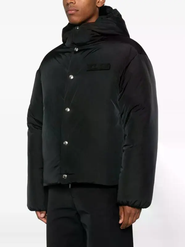 Jacquemus High-neck Hooded Puffer Jacket - Black