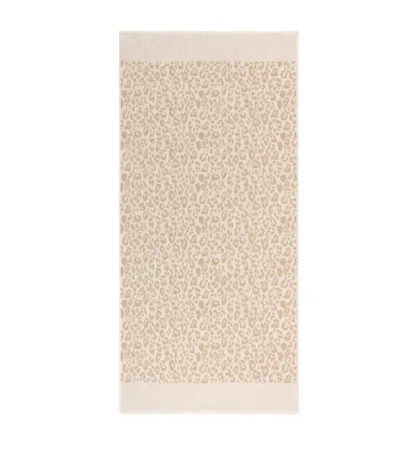YVES DELORME Leopard Guest Towel