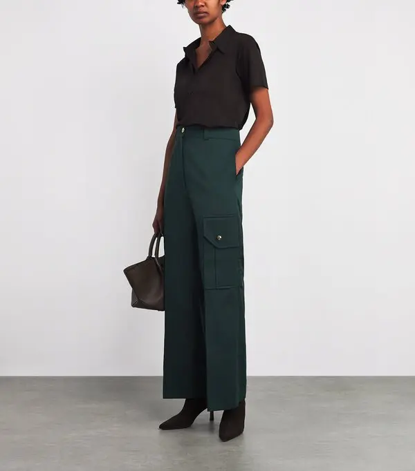 Patou Flared Cargo Trousers