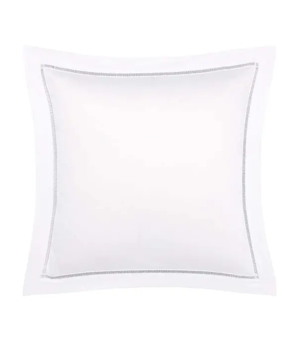 YVES DELORME Colisée Blanc Square Oxford Pillowcase - White