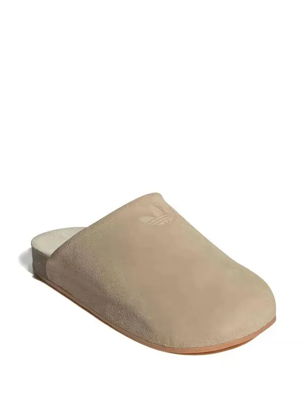 Adidas Adimule Suede Flat Mules - Neutrals
