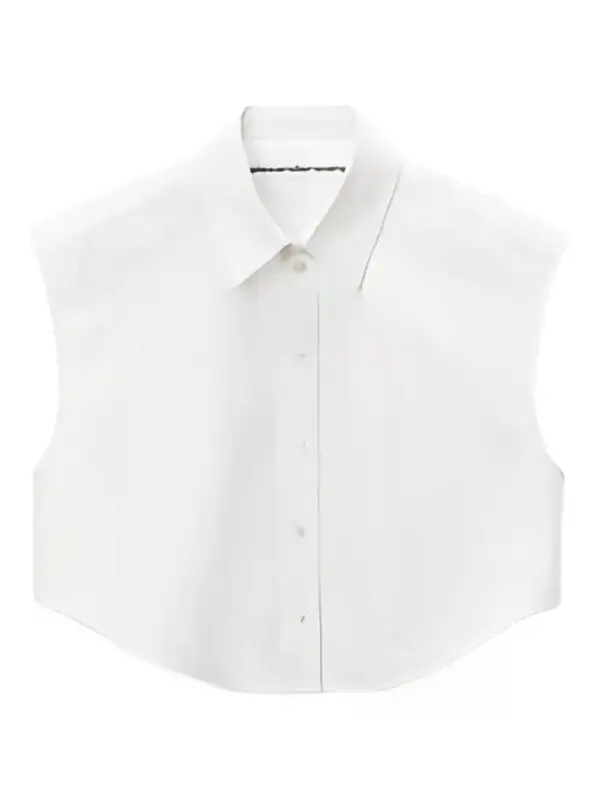 Alexander Wang Sleeveless Collared Shirt - White