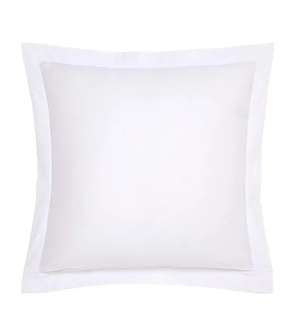 YVES DELORME Festons Square Oxford Pillowcase - White