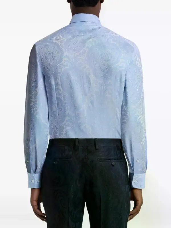 Etro Roma Cotton Shirt - Blue