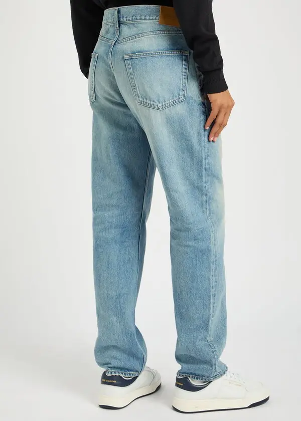 Saint Laurent Straight-leg Organic Cotton Jeans