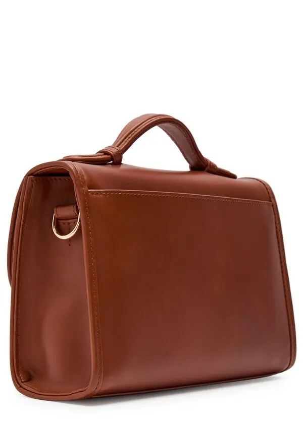 Gabriela Hearst Leonora Small Leather Top Handle Bag - Tan