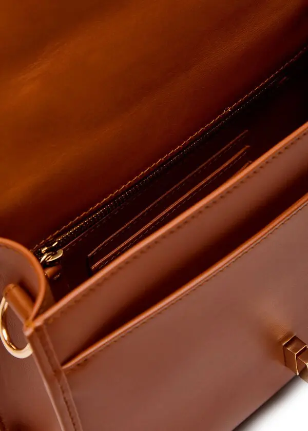 Gabriela Hearst Leonora Small Leather Top Handle Bag - Tan