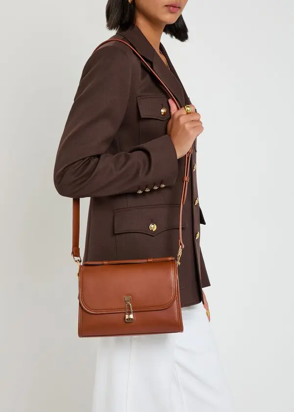 Gabriela Hearst Leonora Small Leather Top Handle Bag - Tan