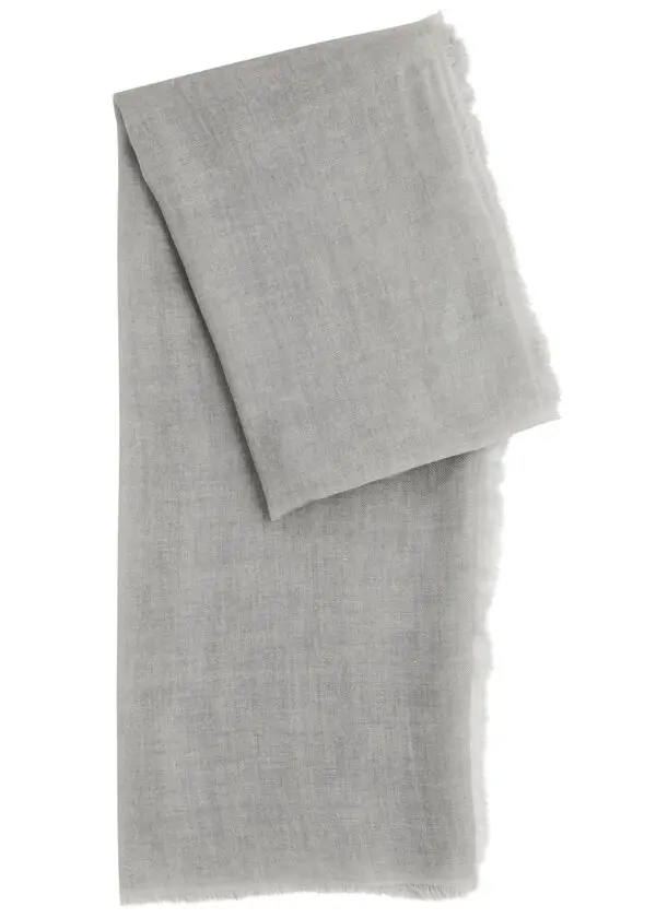 AMA PURE Cashmere Scarf - Grey