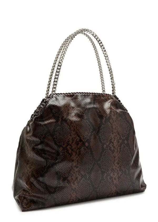 Stella McCartney Falabella Python-effect Faux Leather Tote