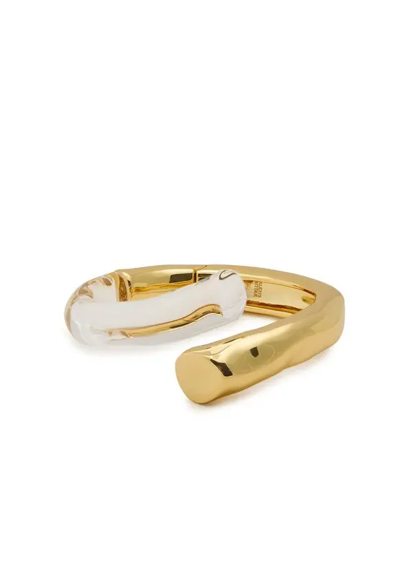 Alexis Bittar Lucite Bypass Bracelet - Gold