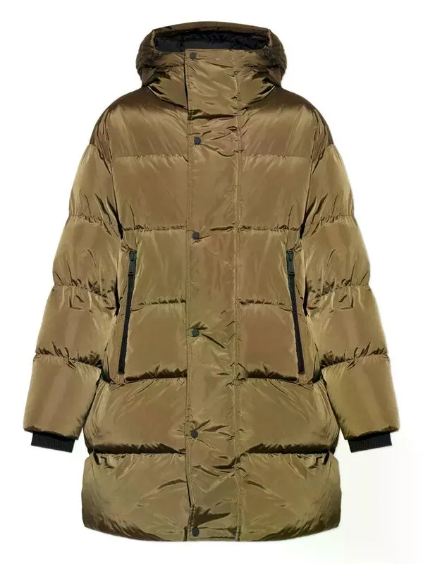 Dsquared2 Hooded Quilted Puffer Coat - Brown
