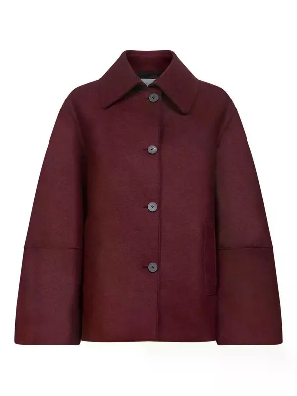 Harris Wharf London Button-fastening Wide-sleeve Coat