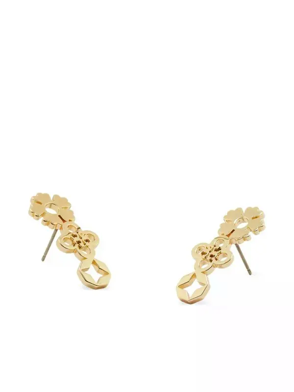 Tory Burch Flower-hexagon Stud Earrings